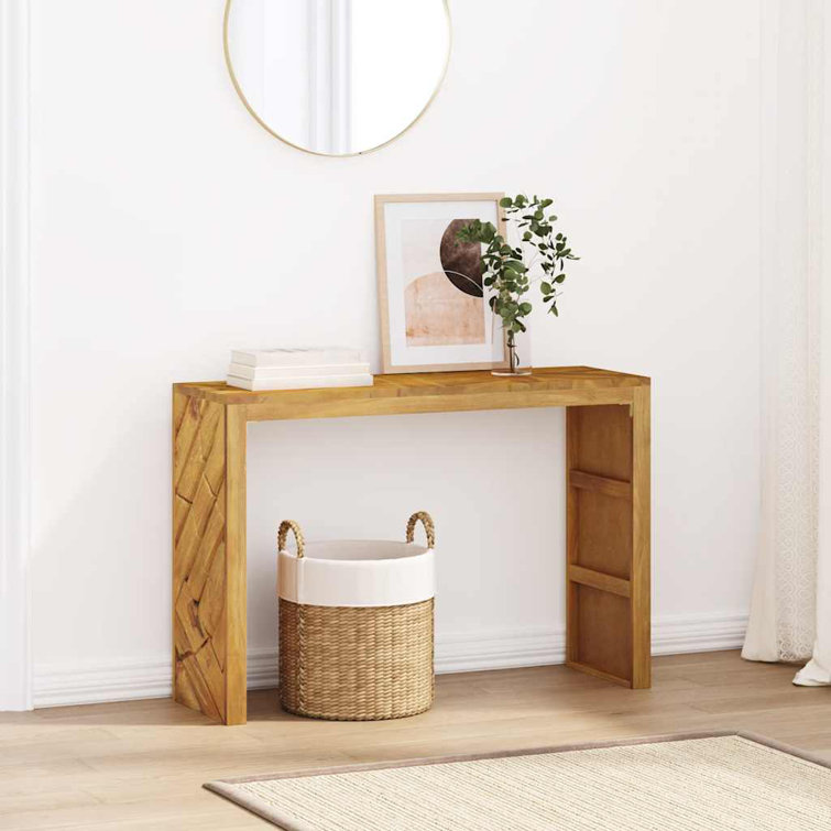 Union Rustic Lynbrook 110cm Solid Wood Console Table | Wayfair.co.uk